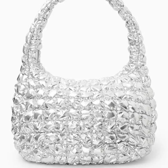 COS | Bags | Cos Oversized Quilted Bag Silver Nwt | Poshmark